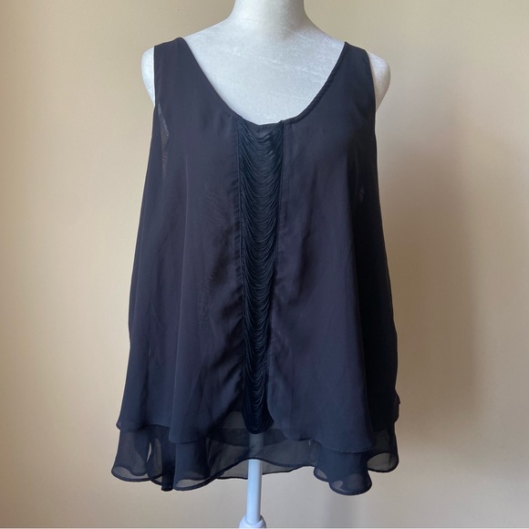 Jennifer Lopez | Tops | Jennifer Lopez Fringe Tiered Trapeze Tank ...